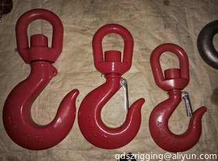 China alloy steel drop forged s322 swivel hook supplier